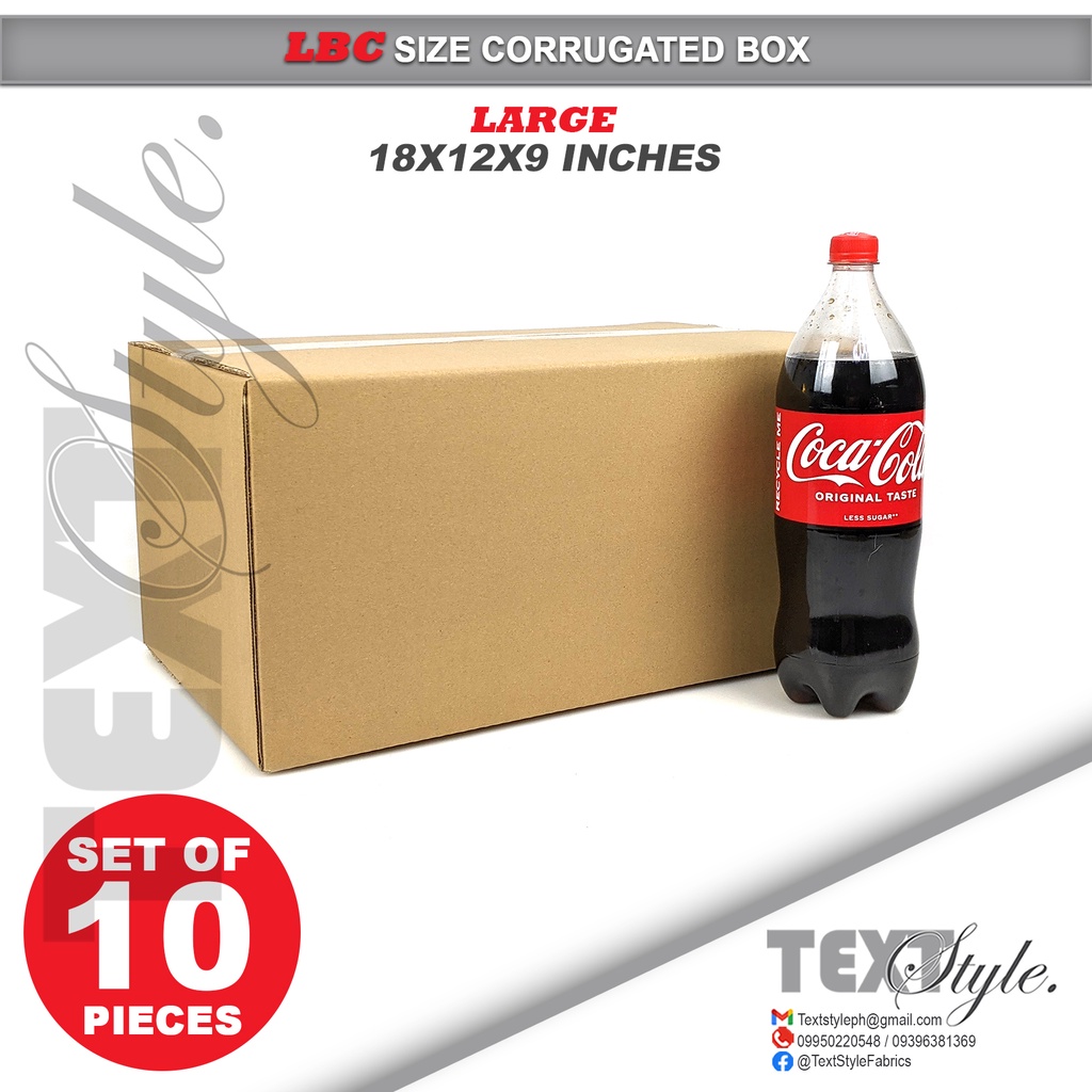 Textstyle Large LBC Express Sizes Corrugated Cargo Shipping Boxes ...