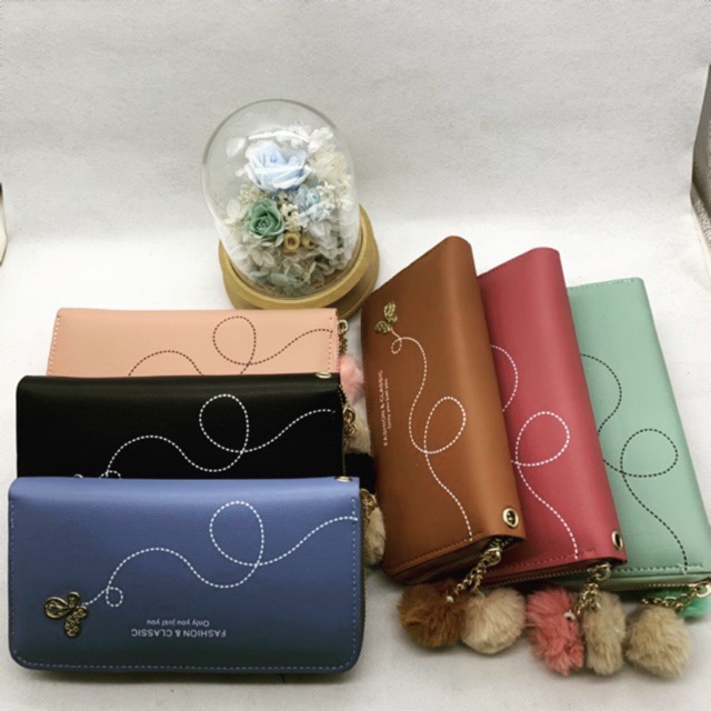 Forever young lds 1 zipper long wallet | Shopee Philippines