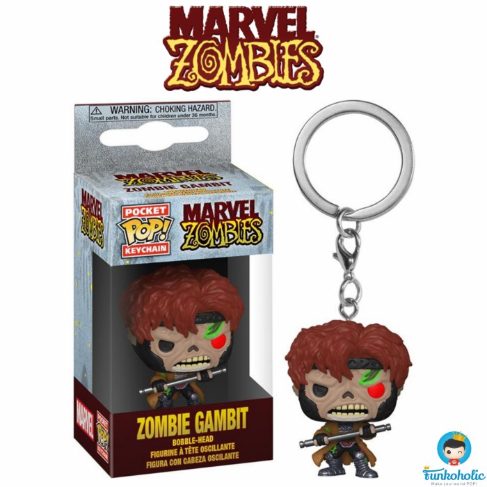 Funko Pocket POP! Marvel Zombies Keychain - Zombie Gambit | Shopee ...