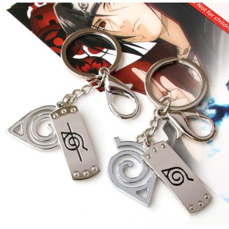 Naruto Ninja Kunai Weapon Modle Keyrings Konoha Symbol Akatsuki Red ...