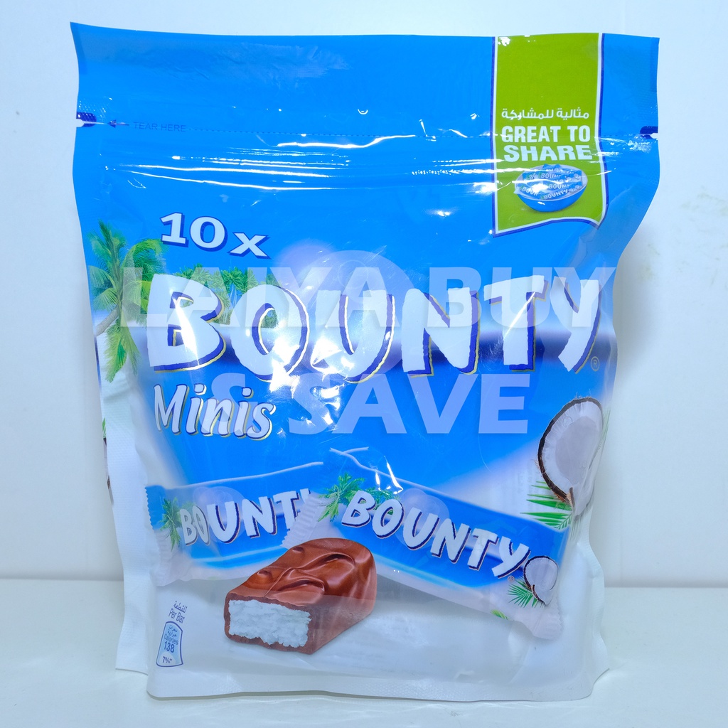 Bounty Minis Chocolates 285g (10 pcs) | Shopee Philippines
