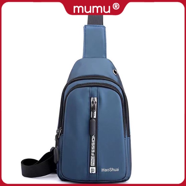 Mumu 7063 Korean Waterproof Fashion Nylon Sling Shoulder Bags Men's ...