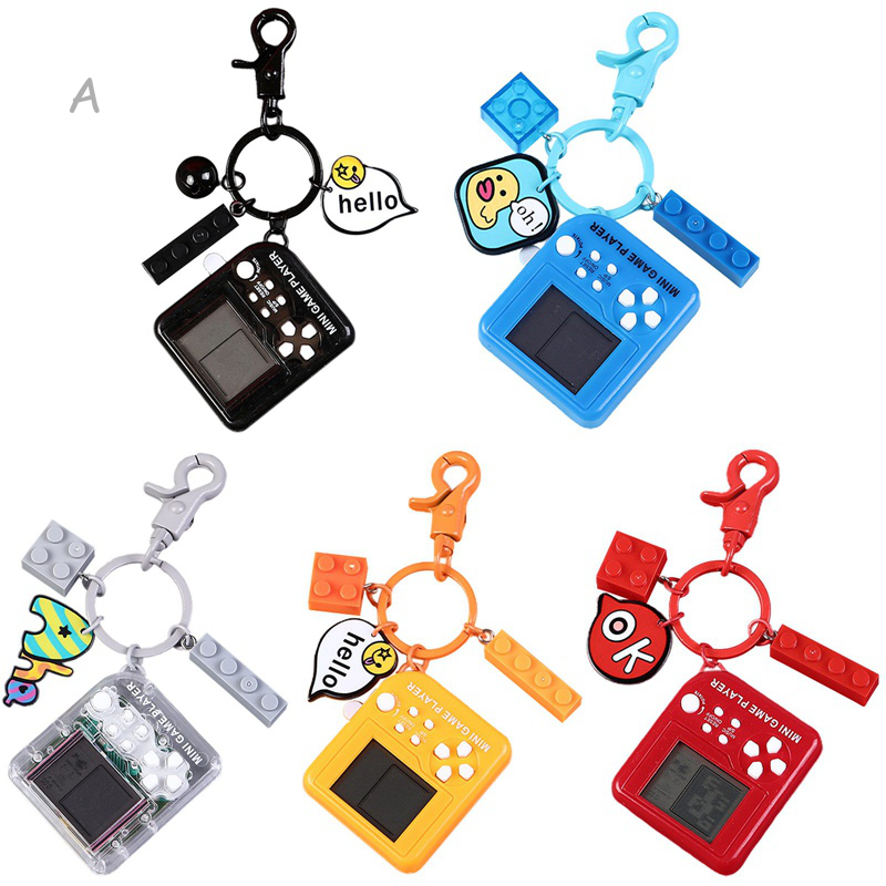 Creative Mini Tetris Game Car Keychain Pendant Couple Bag Pendant Party ...