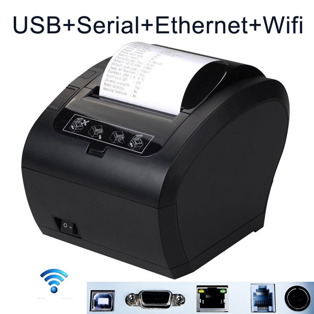 NEW 80mm Auto Cutter Thermal Receipt Printer POS Printer with Usb ...