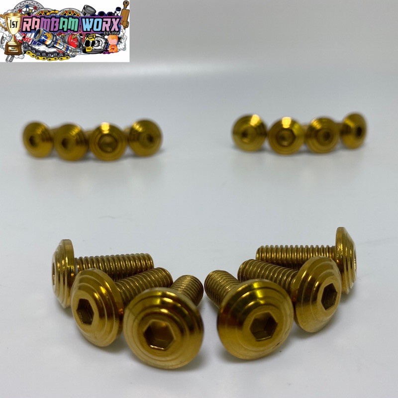 Heng Gold Disc Bolts 12Mm (Yayamanin/Thai) | Shopee Philippines