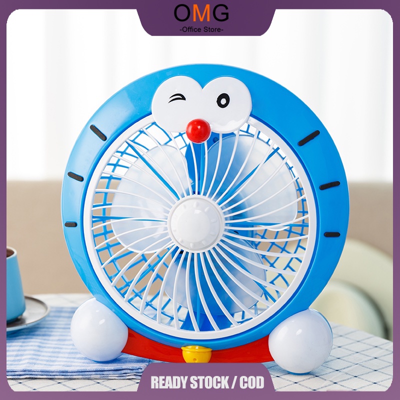 Omg 8inch Character Big Fan Doraemon Hellokitty Table Fan | Shopee ...