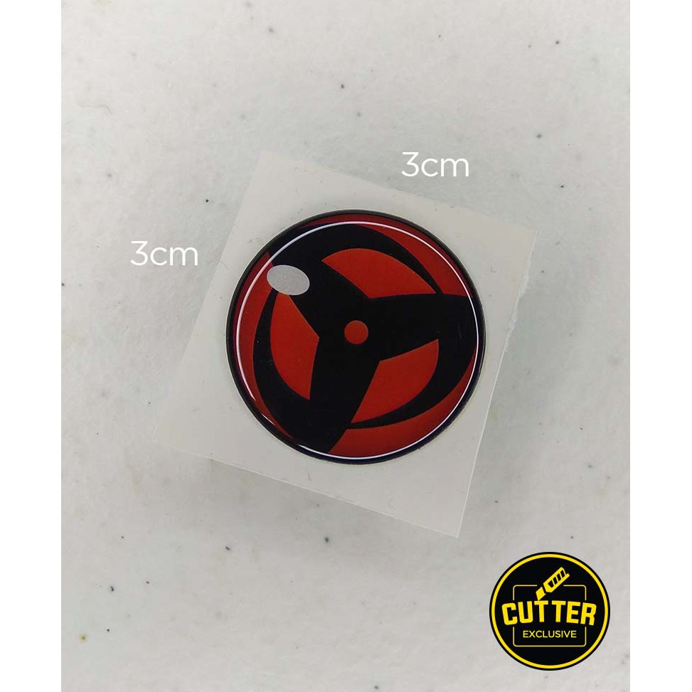 Naruto OBITO SHARINGAN resin sticker emblem | Shopee Philippines