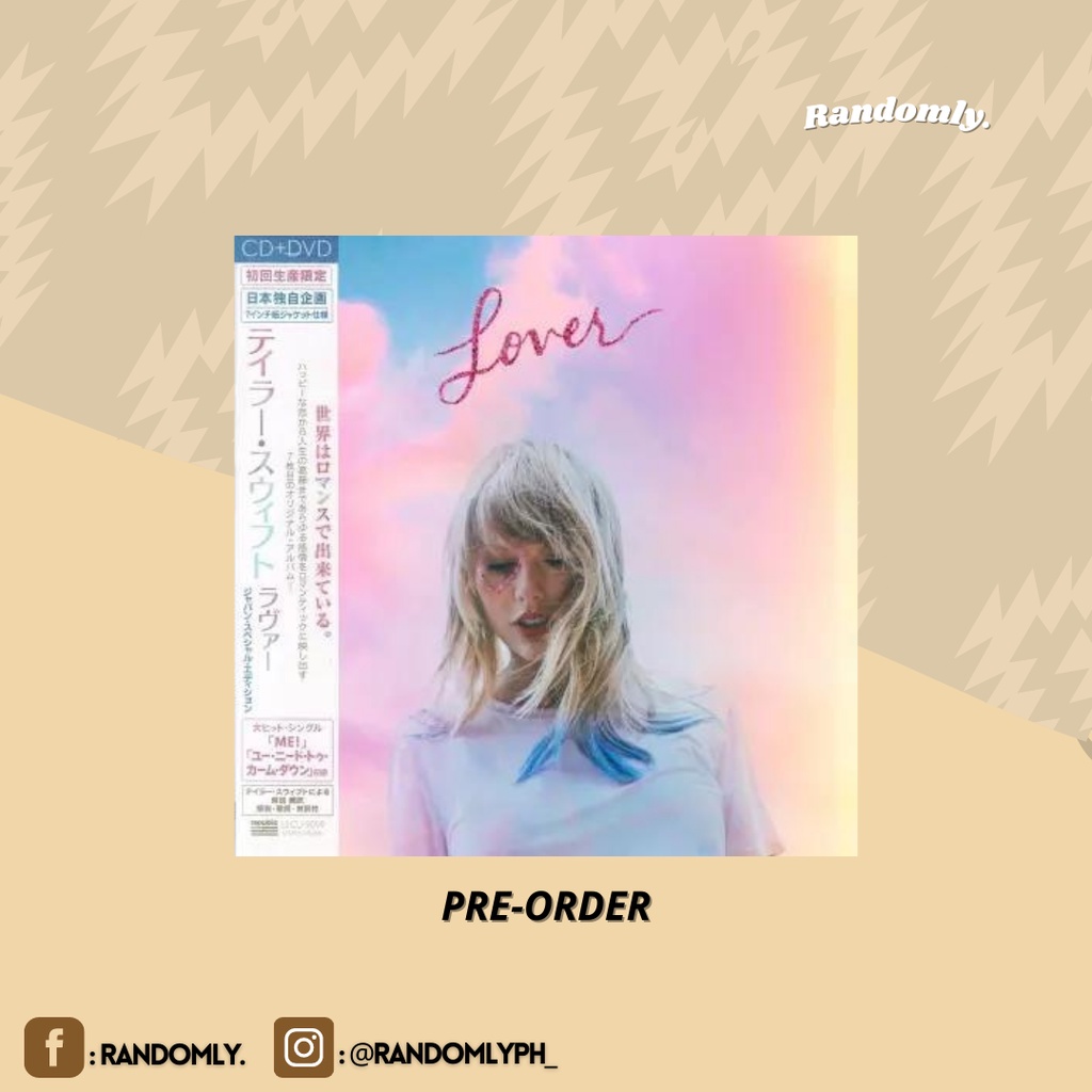 Taylor Swift - Lover Deluxe ( 7" Vinyl-type Japan Edition) (Sealed CD ...