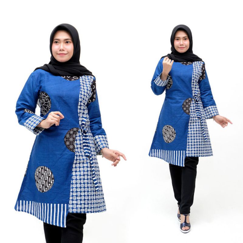 Beautiful Coin motif batik Tunic | Shopee Philippines