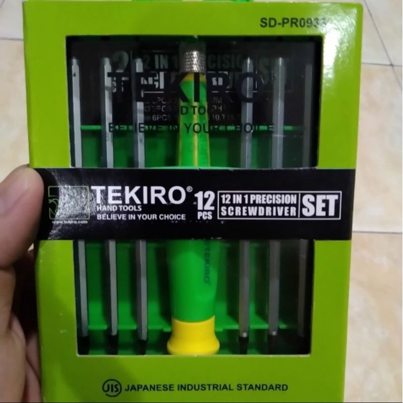 Tekiro Screwdriver set 12 in 1 / Precision Screwdriver set | Shopee ...