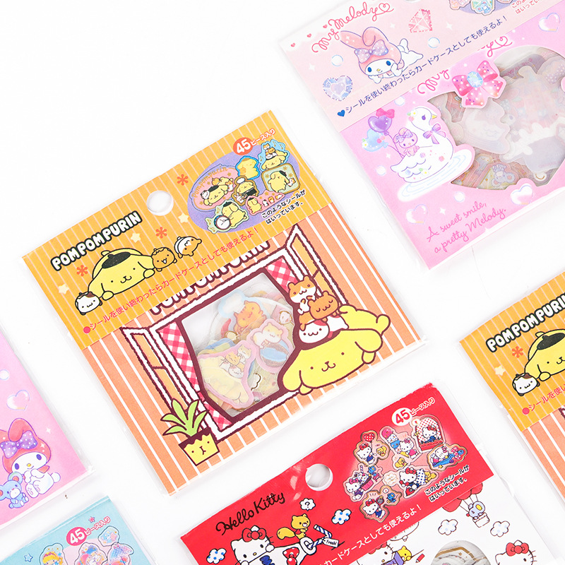 45pcs sanrio dog PVC stickers Kitty Melody | Shopee Philippines
