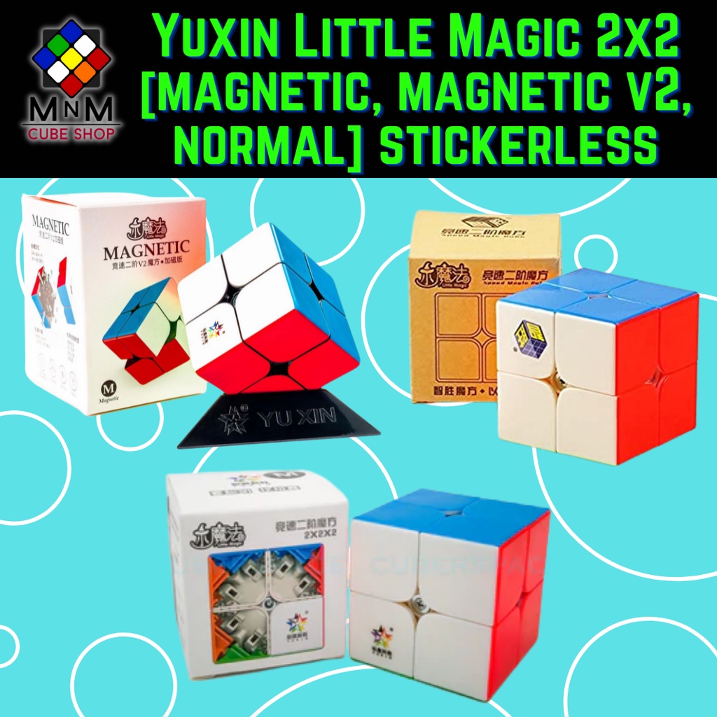 Magnetic v2 Yuxin 2x2x2 cube Little Magic Stickerless | Shopee Philippines