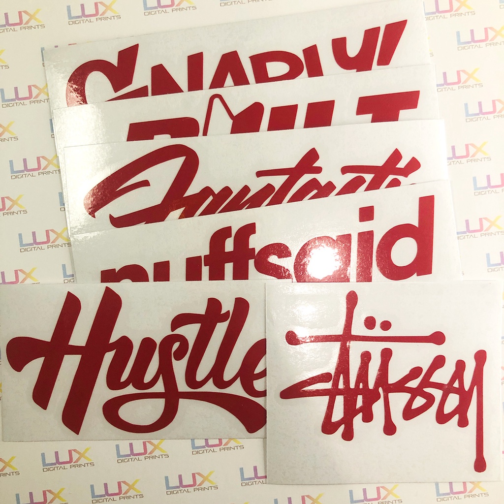 LUX SET 004 (6PCS) holographic Die-Cut Vinyl Sticker/Decal/car/motor ...