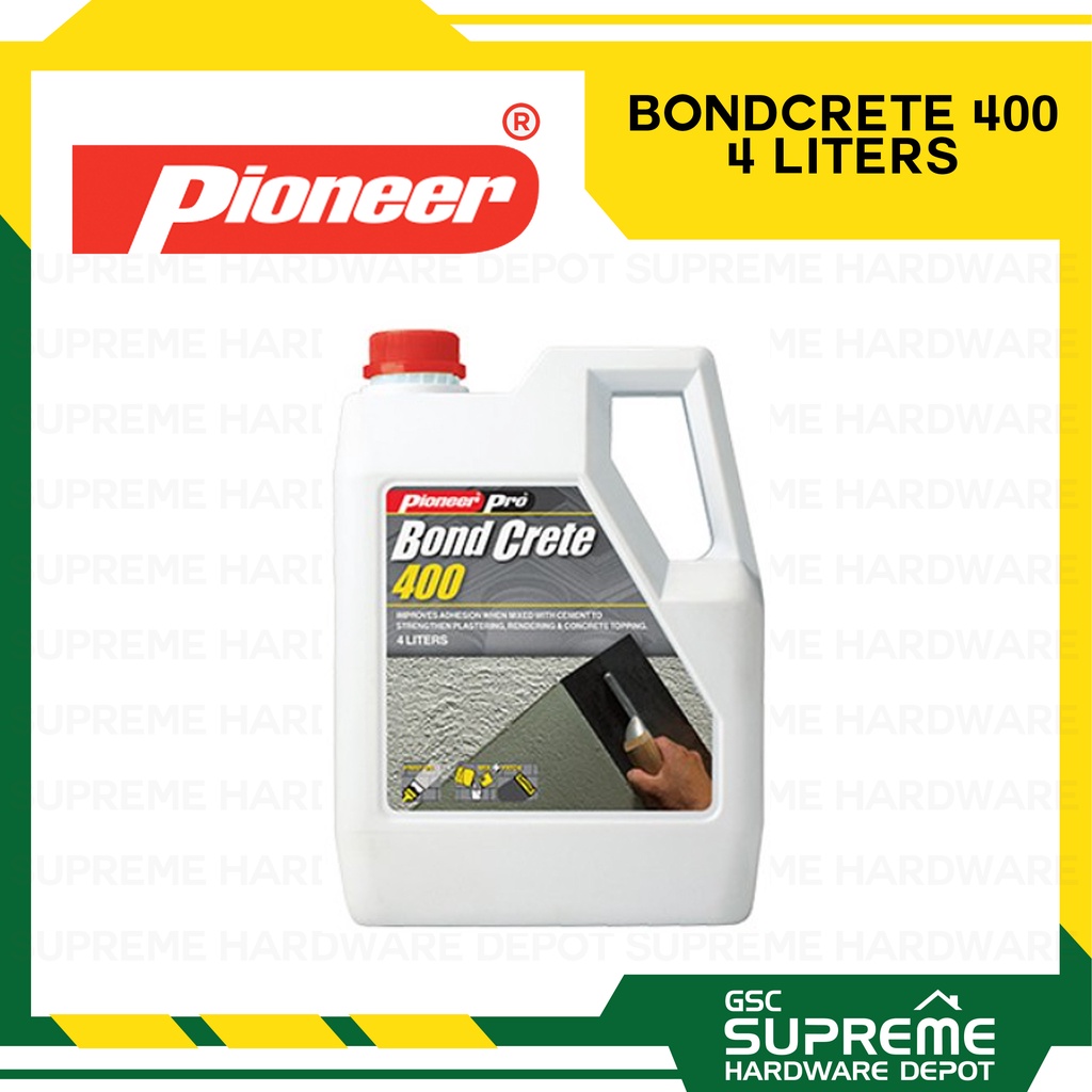 Pioneer Pro Bondcrete 400 4 Liters | Shopee Philippines