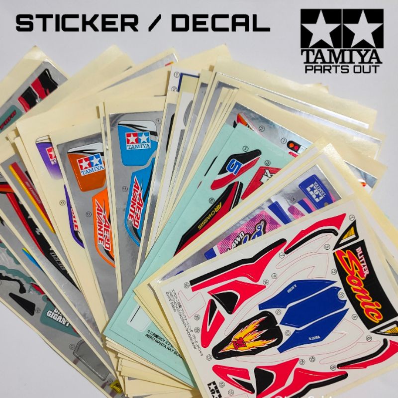 TAMIYA Sticker Decal Stickers Decals for Cowl Mini 4WD | Shopee Philippines