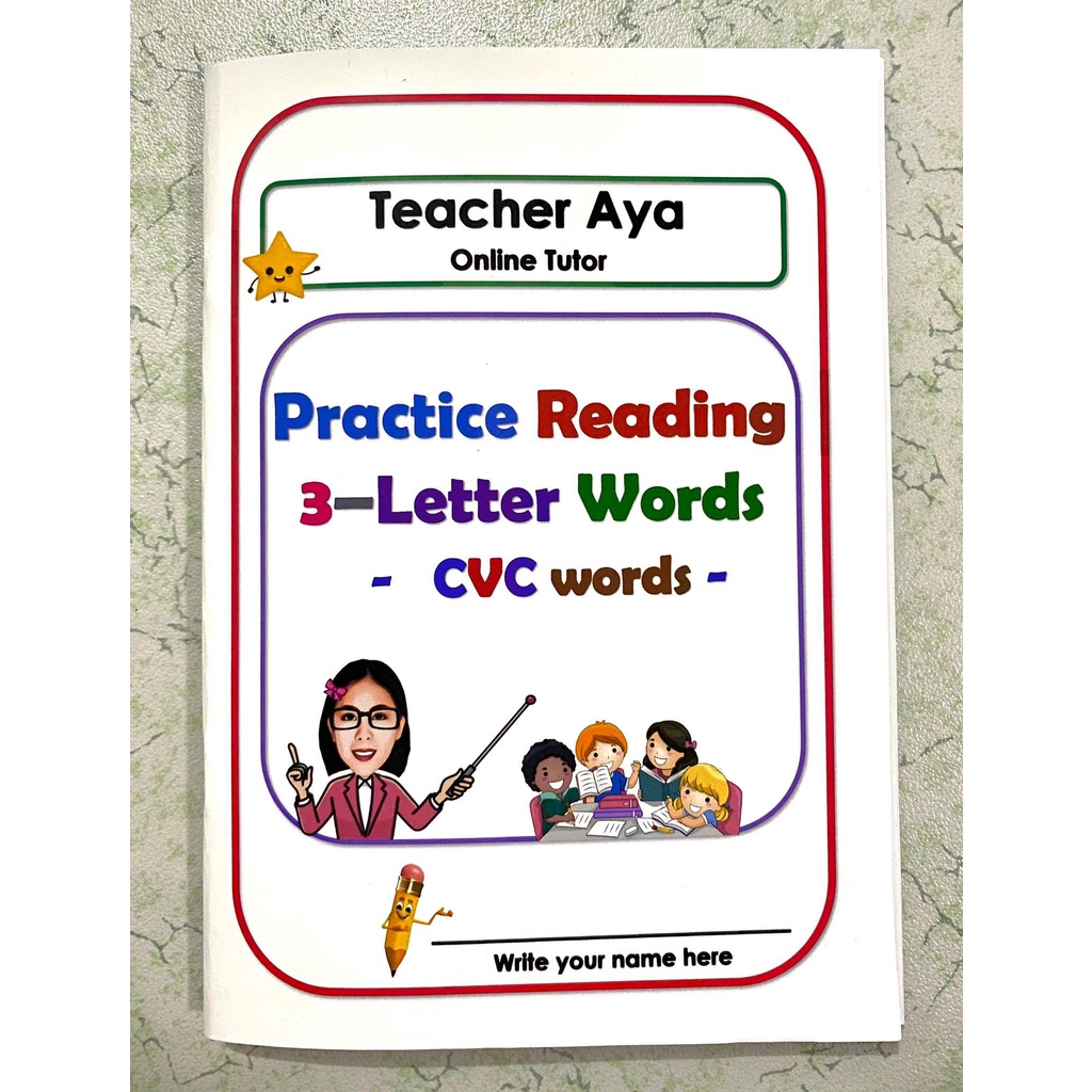 Teacher Aya's Booklet 3 - Letter Words / CVC Words | Shopee Philippines