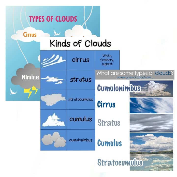 Types of Clouds, Laminated Educational Charts for Kids and Students, Kinds of Clouds | Shopee ...