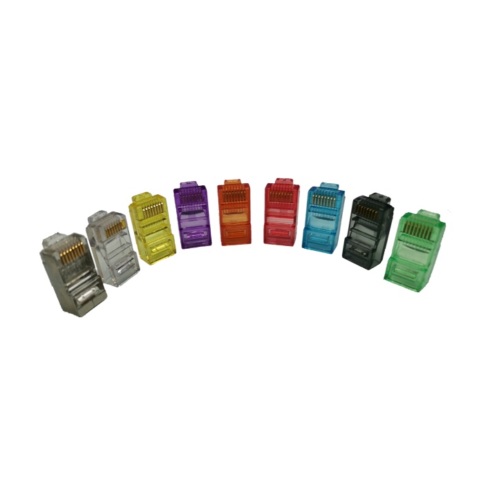 Grippes RJ45 Connector colored (5 Pcs) Available in Black Yellow Red ...