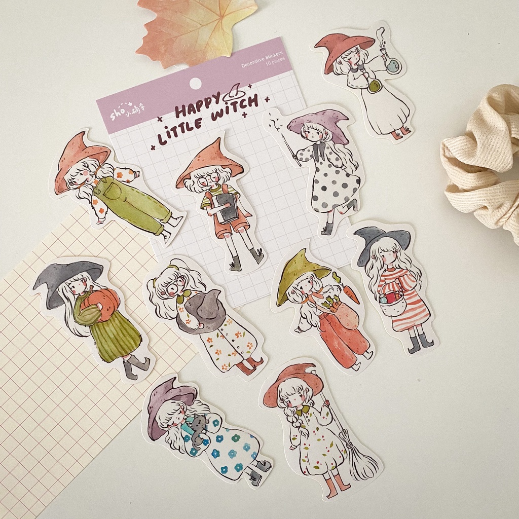 shō Little Happiness by Qiara Teor - Happy Little Witch Sticker Pack | Shopee Philippines