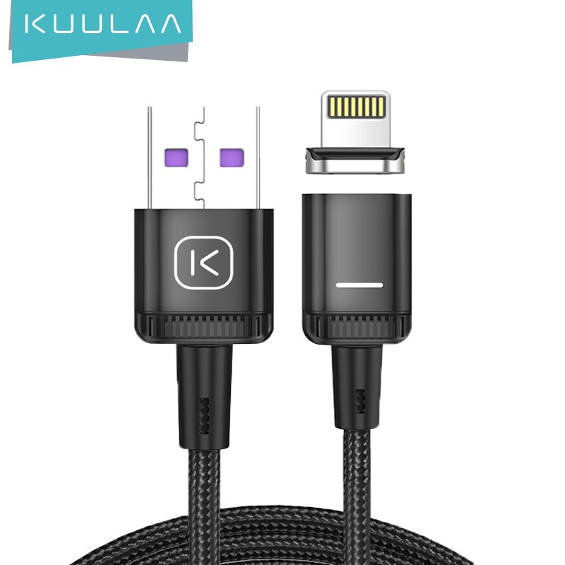 KUULAA Lightning Straight Aluminum Alloy Magnetic Data Cable | Shopee ...