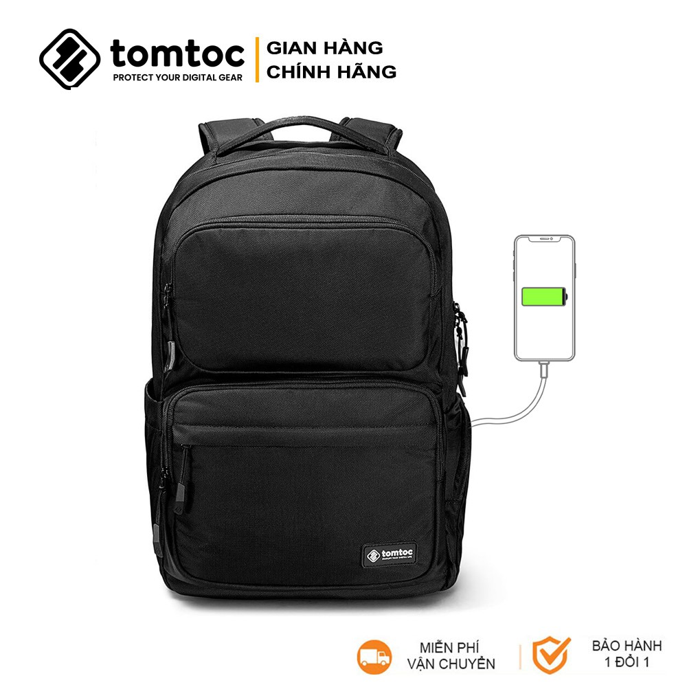 [TPK] Tomtoc Large business backpack for Ultrabook BLACK 15'' (A77-E01D ...