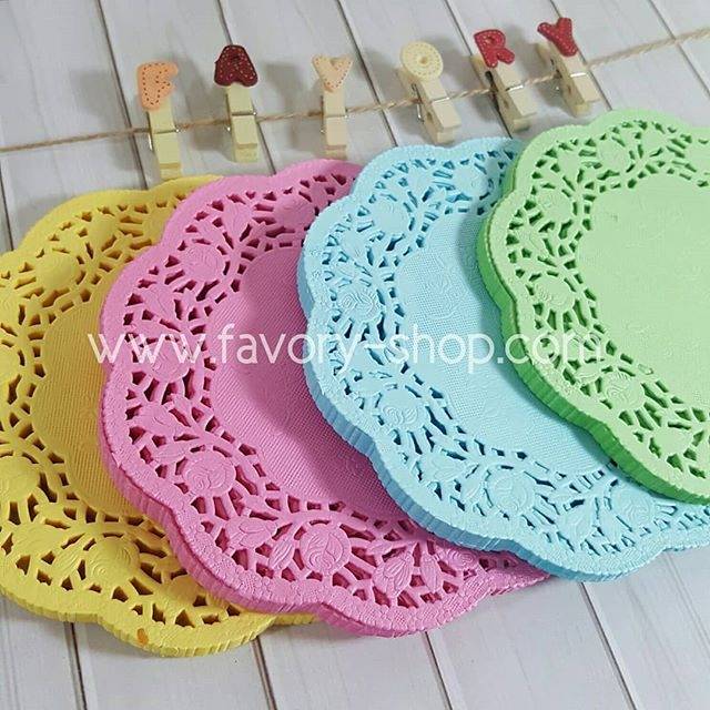 (100 Lbr) Paper Doilies 4,5 Inch - Diameter 11,4cm Color / Paper Lace ...