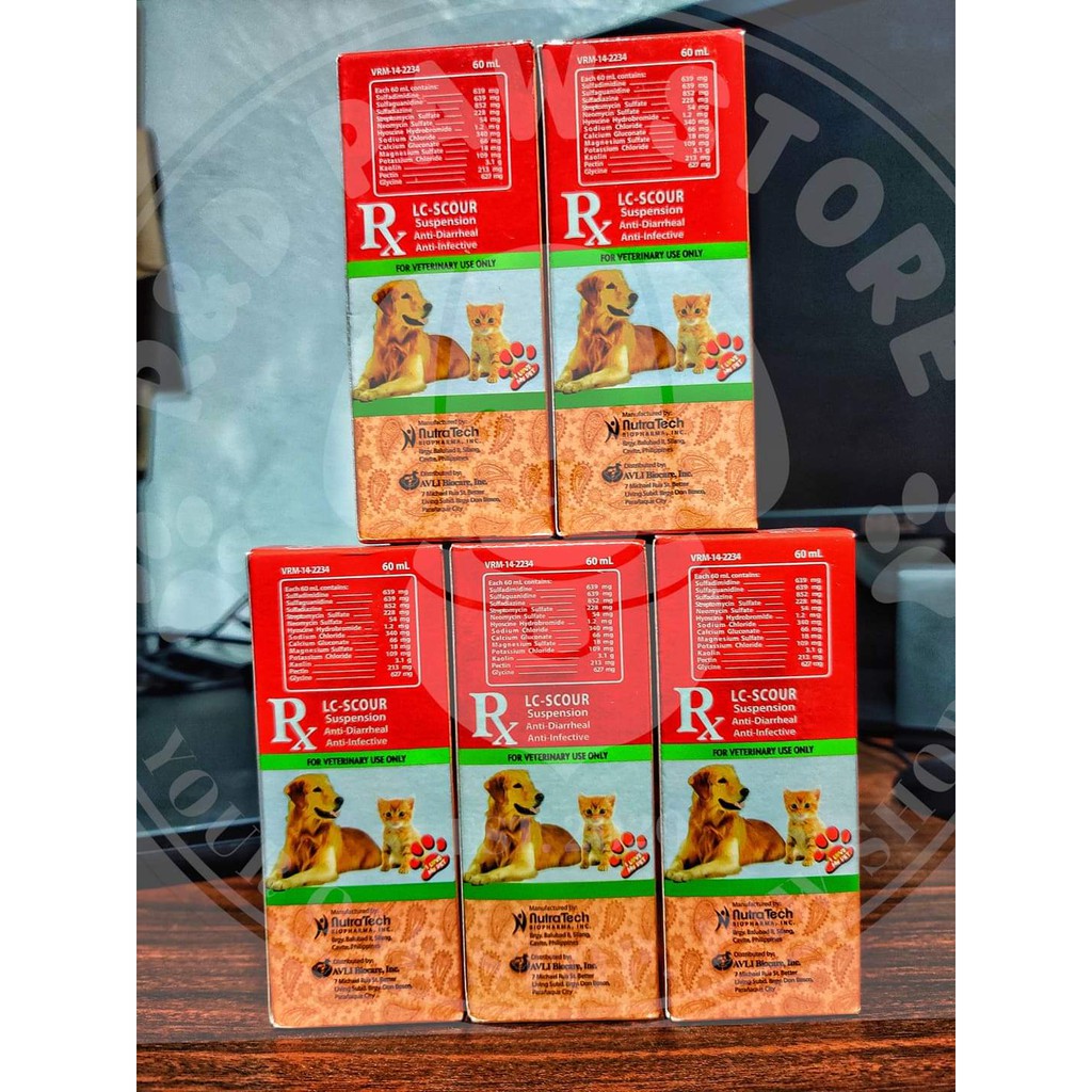 LC Scour Anti-Diarrheal & Anti Infective for Pets (60ML) | Shopee ...