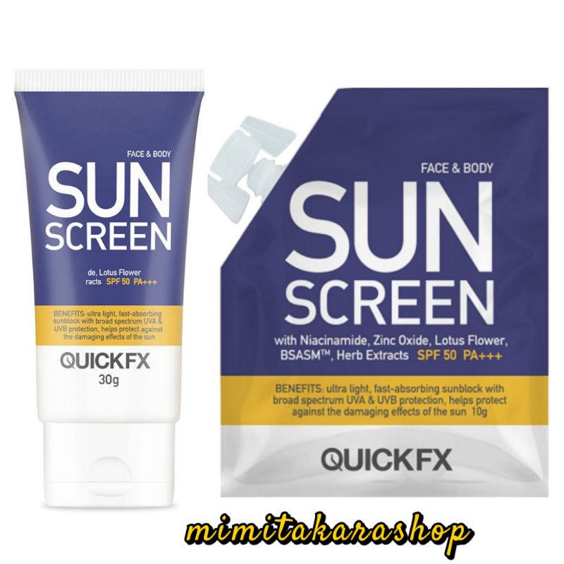QuickFx Sunscreen 30g and 10g | Shopee Philippines