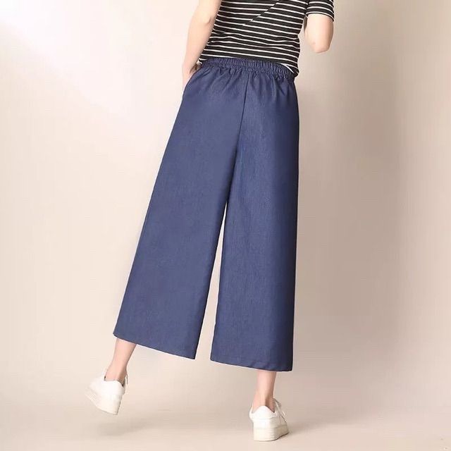 Fashion Denim square pants soft tela fit 27-32 waistline/COD | Shopee ...