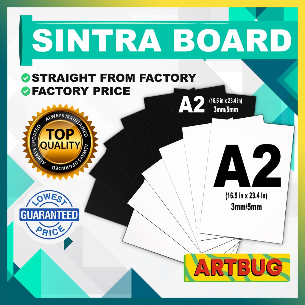 (6PCS and 8PCS) Sintra Board Premiumlite & Valuelite | Size: A2 | Thick ...