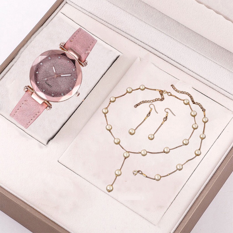 (Watch+Necklace+Earring+Bracelet)fashion Watch Ladies Female wristwatch ...