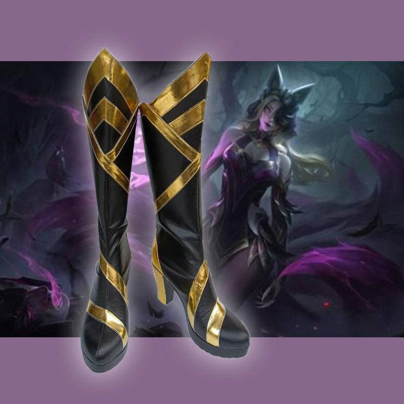 LOL hero league witch ahri cos shoes anime game character cosplay shoes ...