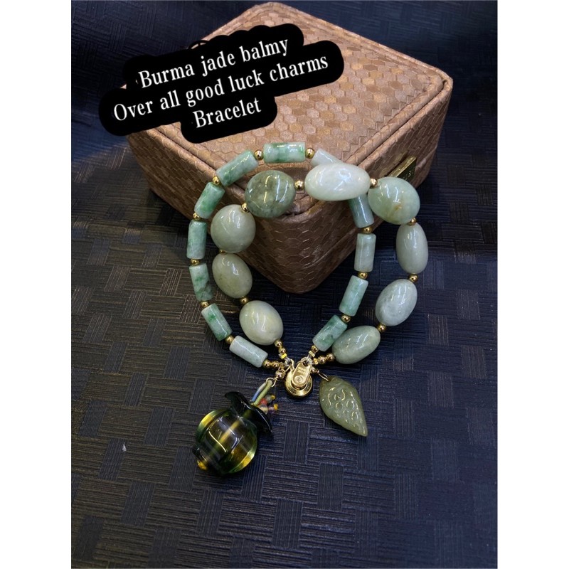 Burma jade over all good luck charms bracelet | Shopee Philippines