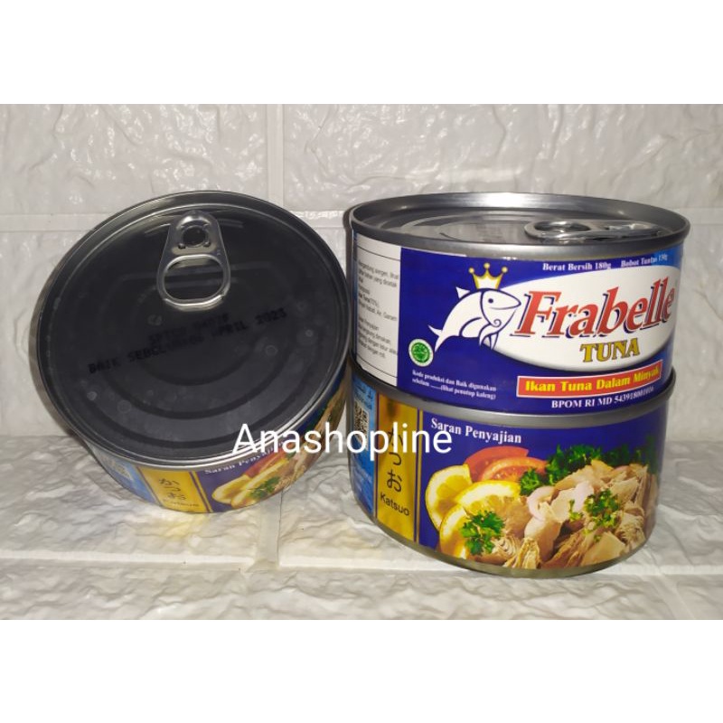 Tuna Frabelle tuna fish/ in oil chunk in oil ready-to-eat/ | Shopee ...