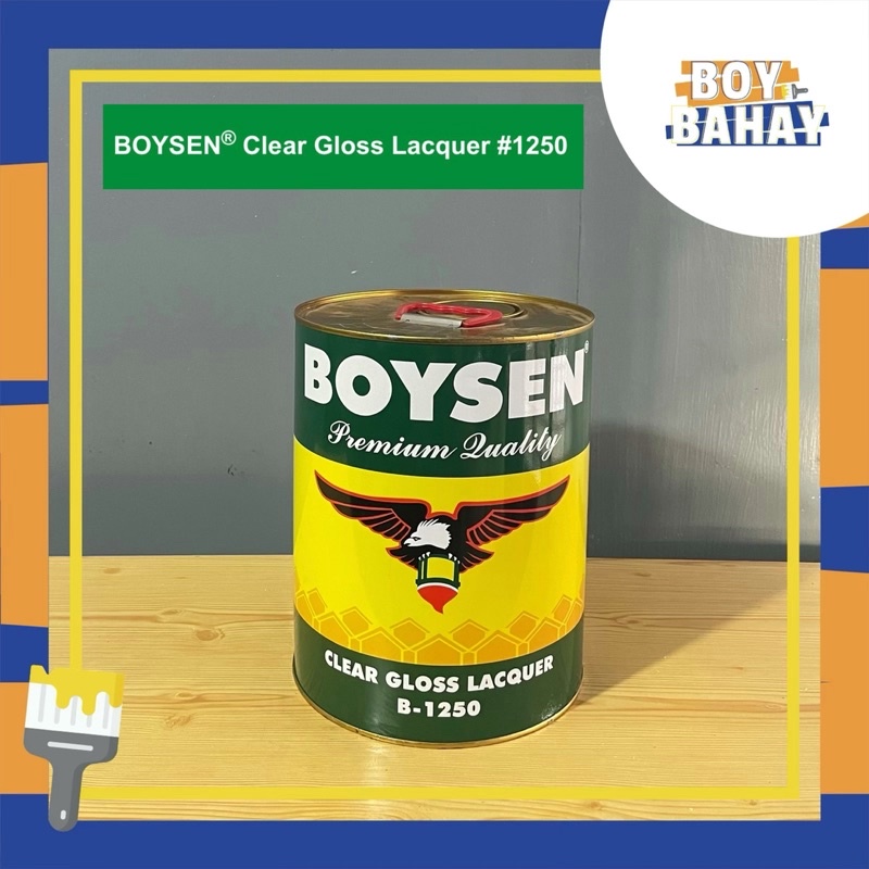 Boysen Clear Gloss Lacquer B1250 Gallon Size | Shopee Philippines