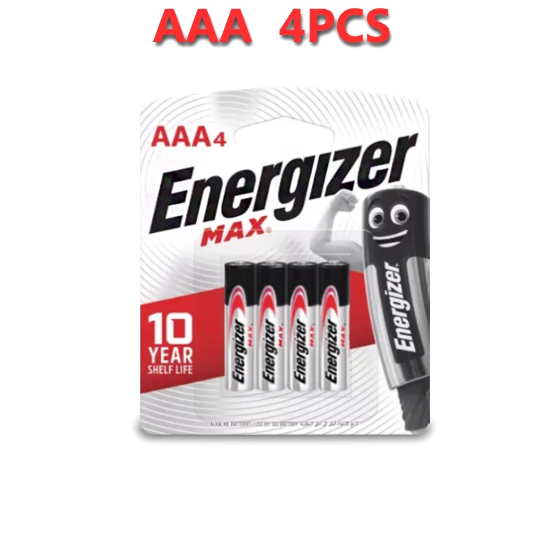 Energizer Battery AA/AAA Alkaline Baterry 4pcs 1.5V Max | Shopee Philippines