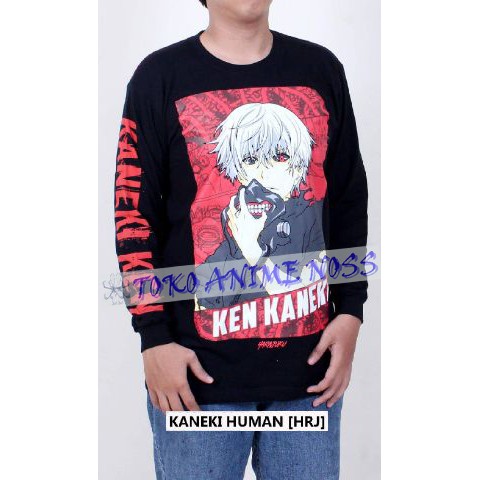 Longsleeve kaneki human anime tokyo ghoule | Shopee Philippines