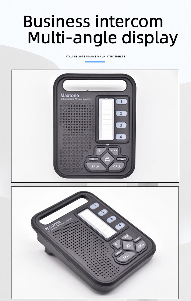 Ready stock,Room to Room Intercoms Wireless system with 4 channel for ...