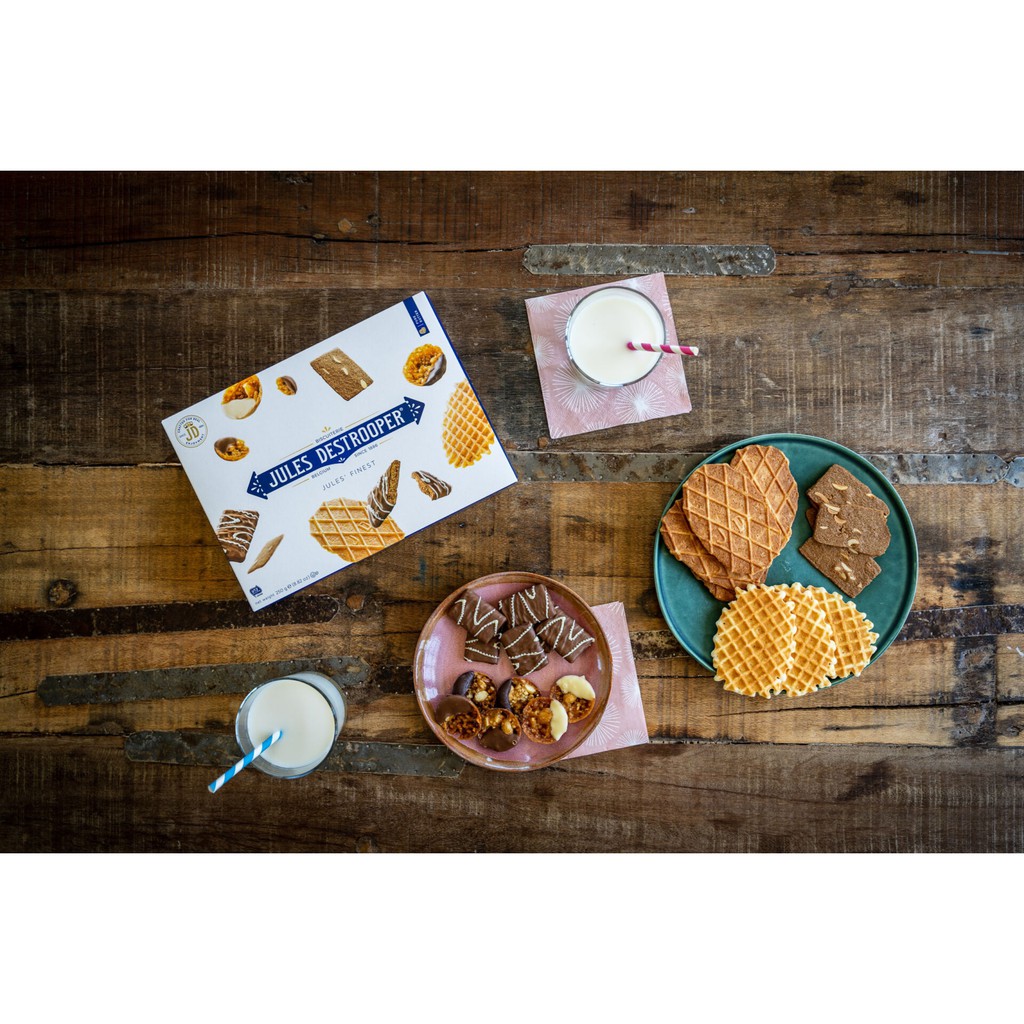 Jules Destrooper Butter Waffles / Candy Cookies In Chocolate ...