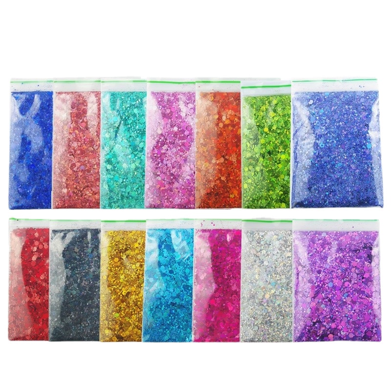 CHK Laser Glitter Sequin Mixing Powder Crystal Epoxy Mould Material DIY ...