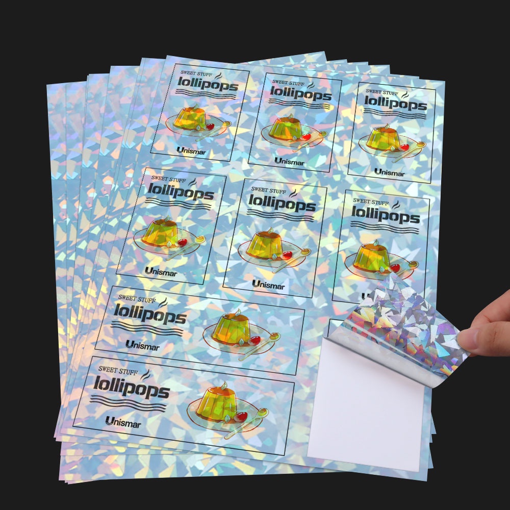 PVC Vinyl Sticker Paper Sheets A4 Size for InkJet Printer, Waterproof ...