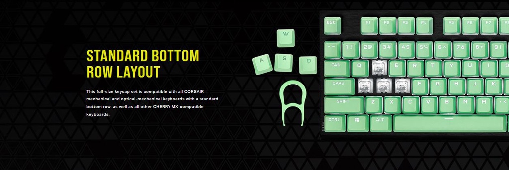 CORSAIR PBT DOUBLE-SHOT PRO Keycap Mod Kit — Mint Green (NA) CH-9911080 ...