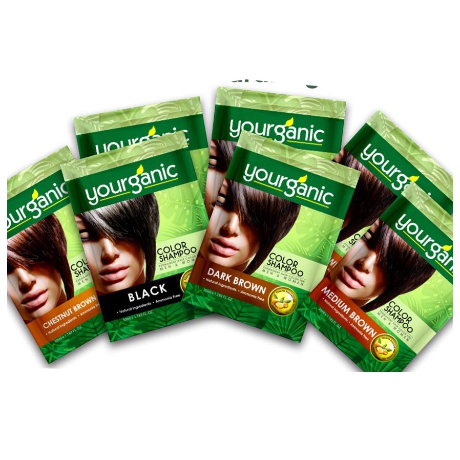 Yourganic Color 30 Minute Hair Dye Shampoo Sachet 30ml KECORP_S1 ...