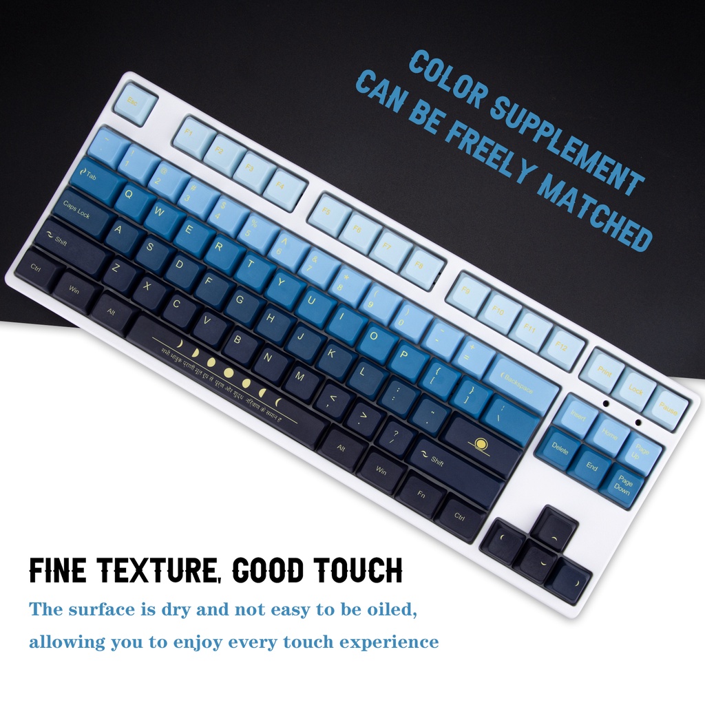 Custom Keycaps-123 Keys Full Kit Set, XDA Profile, PBT Dye Sublimation ...