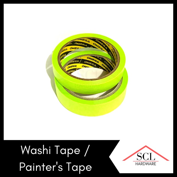 OMEGA Washi Tape / Painter's Tape 3/4" 1" | Shopee Philippines