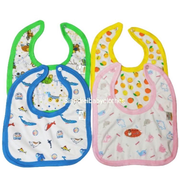 Lucky CJ/Printed Button Bib For Baby | Shopee Philippines