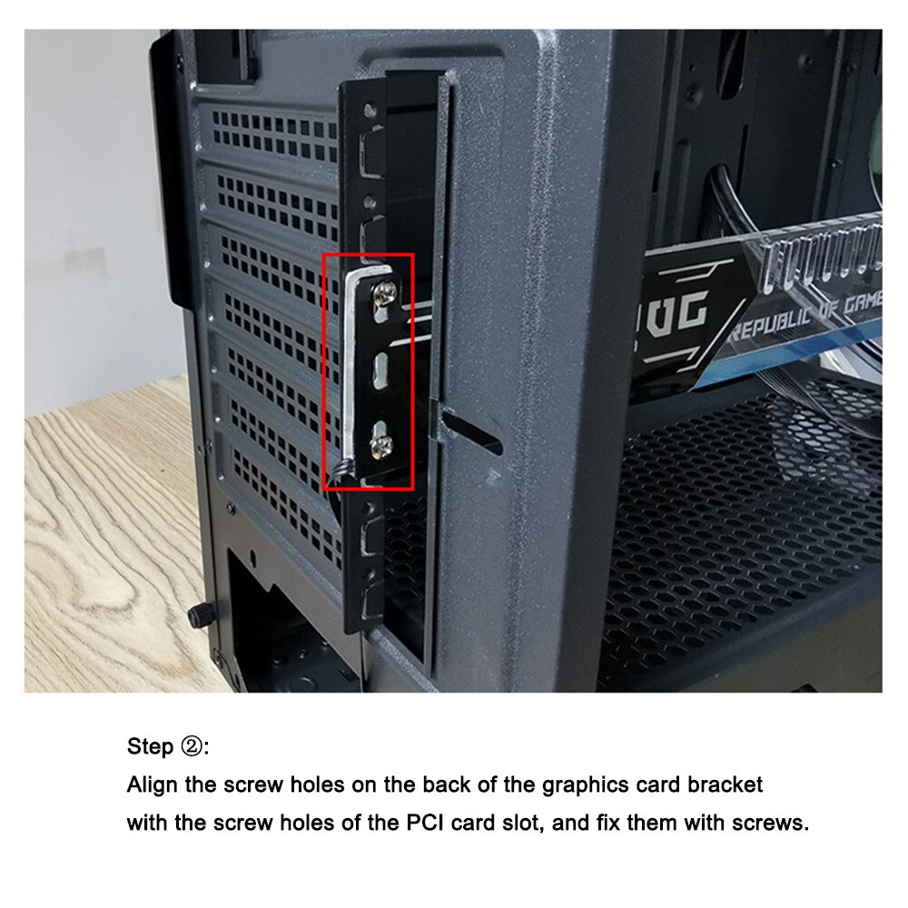 ROG Republic of Gamer 25cm graphic card support holder 4pin RGB Molex ...