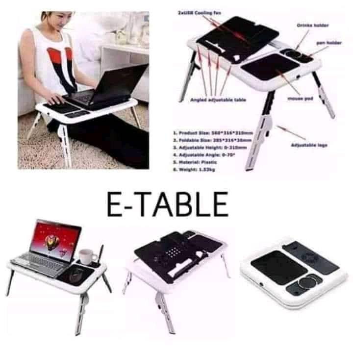 E- Table Foldable Laptop Cooler/Computer Table *HOPH SHOP | Shopee ...