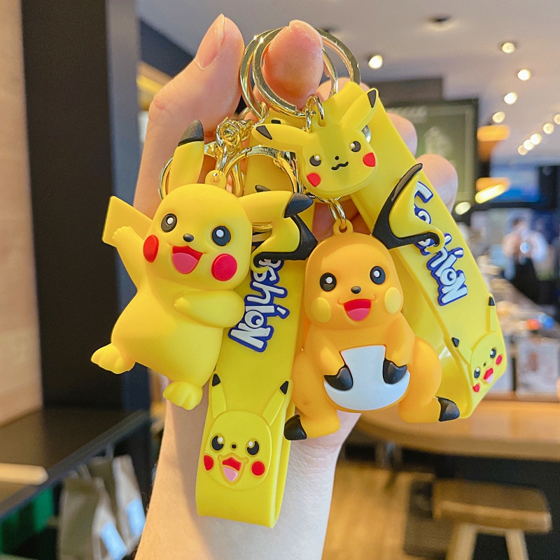 Cartoon Pokémon Pikachu Keychain Cute Small Gift Pendant | Shopee ...