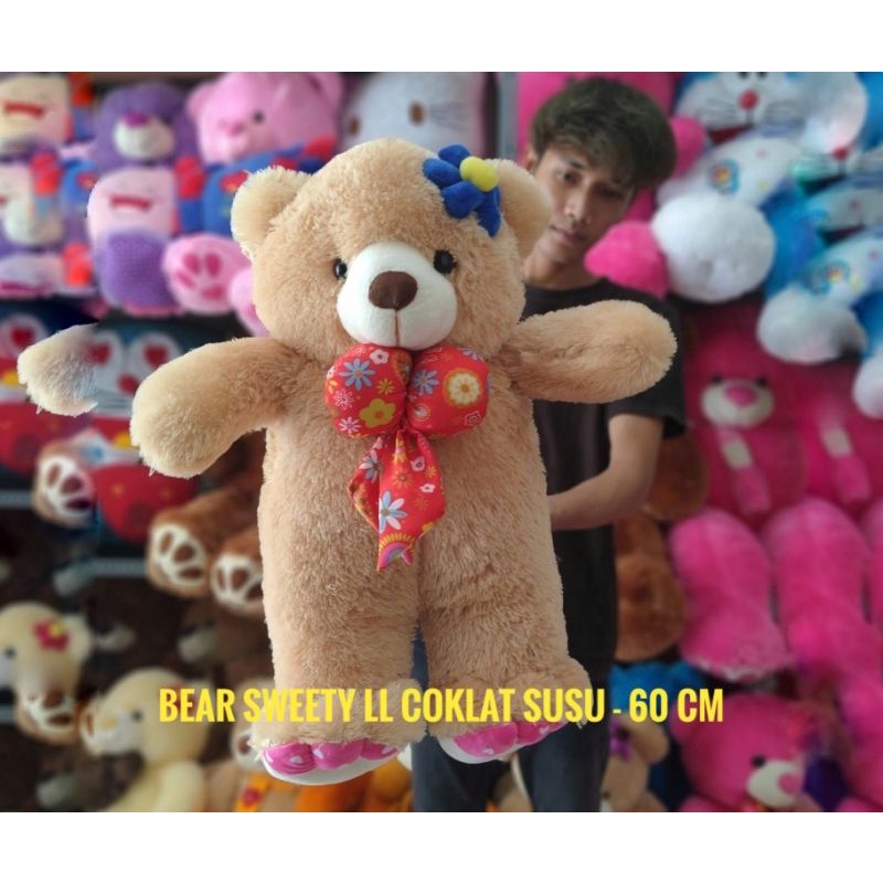 Jumbo TEDDY BEAR SWEETY LL DOLL - 60 CM / 1 KG | Shopee Philippines